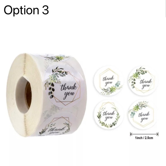 Office | 50pcsroll Bulk Thank You Stickers Circle Thank You Stickers ...